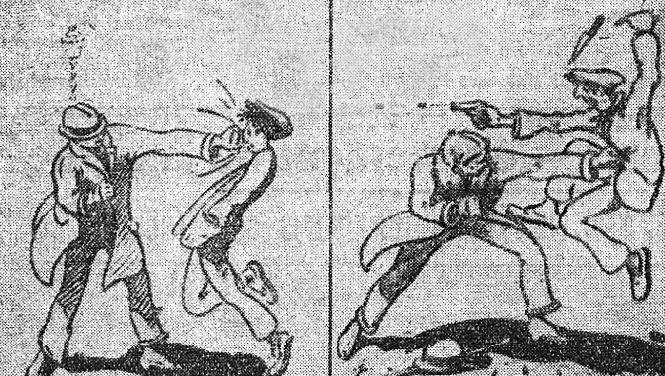 Boxing as Street Defence Cartoons (La Petit Journal, 12 September, 1925)