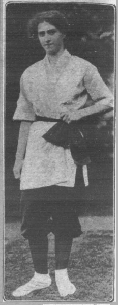 Miss Phoebe Roberts, “Champion Lady Ju-Jitsu Wrestler of the World”